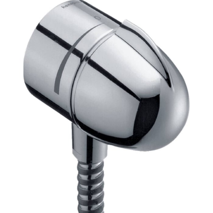 Hansgrohe Fixfit muuraansluitbocht Chroom - Saniweb.nl