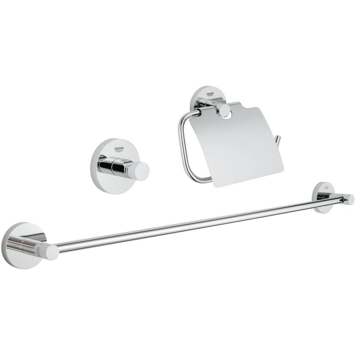Grohe Essentials accessoireset 3-in-1 Chroom - Saniweb.nl