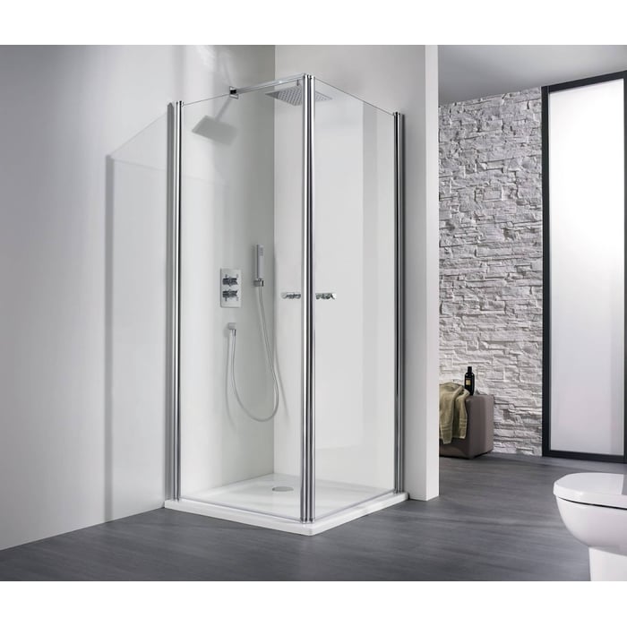 HSK Exklusiv Douchecabine Hoekinstap 2-delig met pendeldeur 80x90x200cm ...