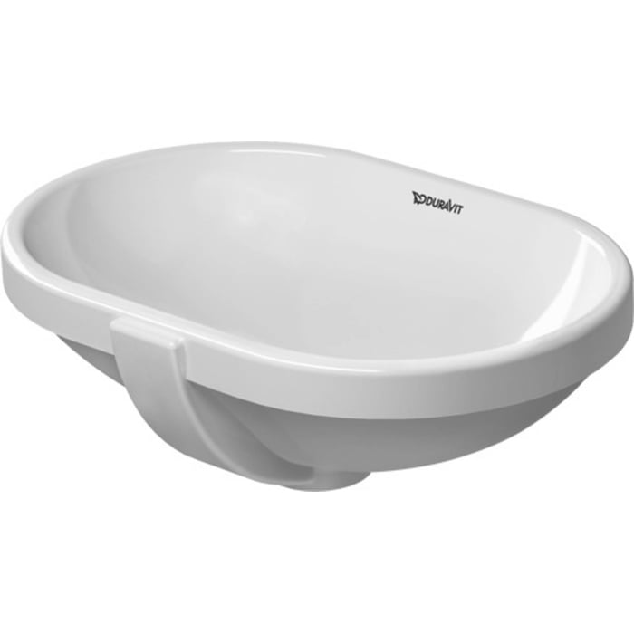 Duravit Foster onderbouwwastafel met overloop zonder kraanplateau 42 ...
