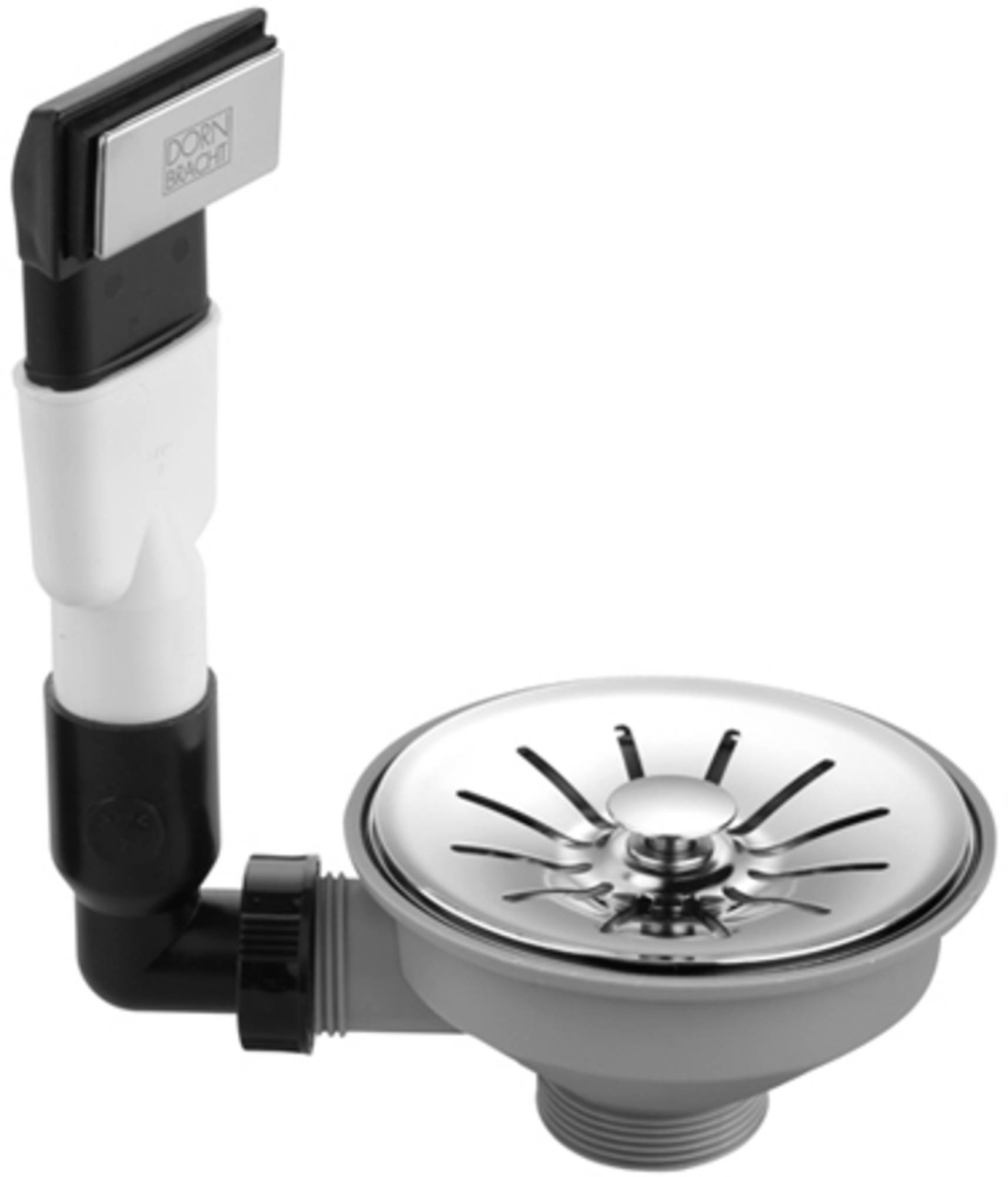 Dornbracht Afvoer- en Overloopgarnituur met de Hand Sluitbaar RVS ...