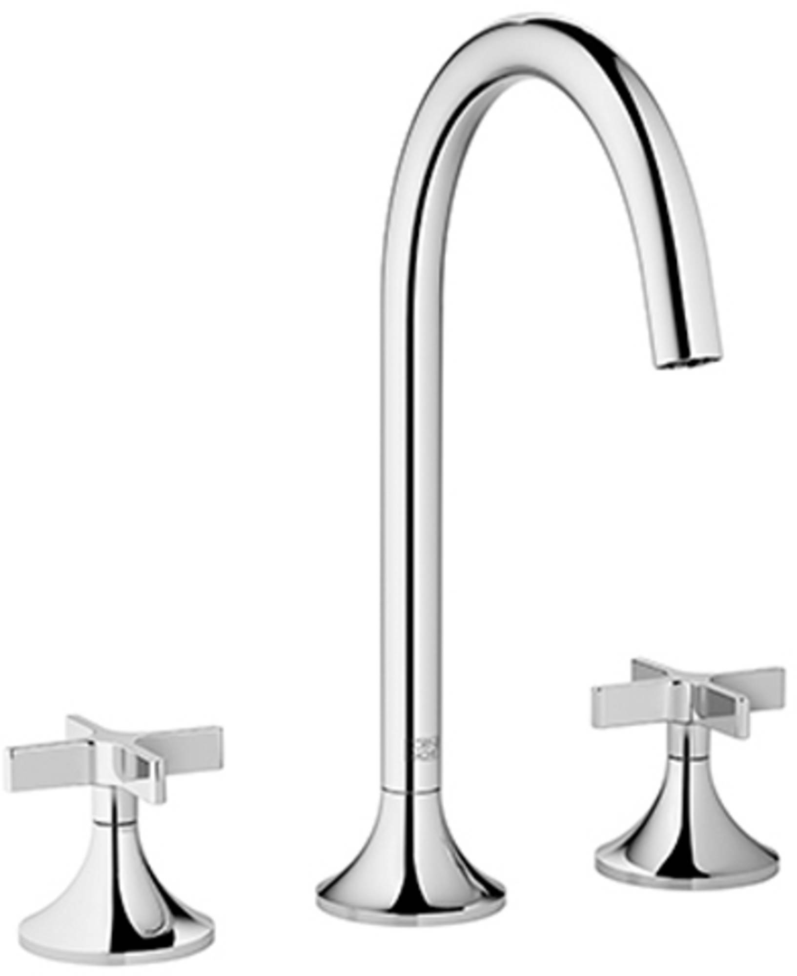 Dornbracht Vaia 3-gats Wastafelmengkraan met Afvoergarnituur Chroom ...