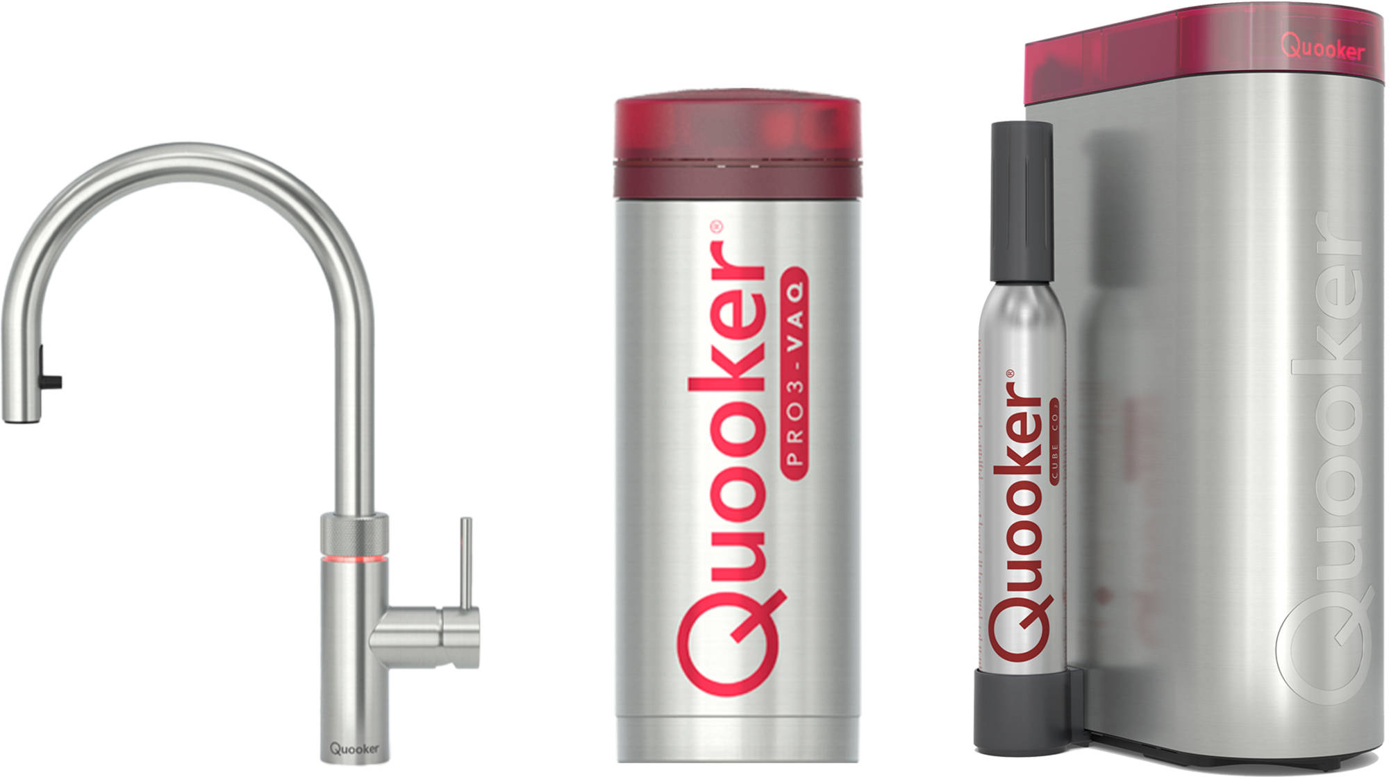 Quooker Flex met PRO3 boiler en CUBE reservoir 5-in-1 kokend water ...