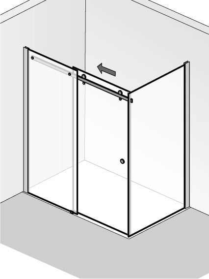 HSK Atelier douchecabine Rechthoek met schuifdeur 120x90x200cm chroom ...