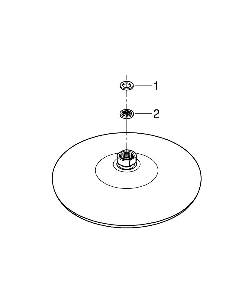 Grohe QuickFix Vitalio Start 210 hoofddouche Ø 21x6,4cm chroom - Saniweb.nl