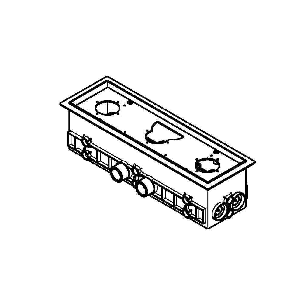 Grohe Rainshower Aqua Inbouwbox 32,9x10,6x10,6 cm - Saniweb.nl