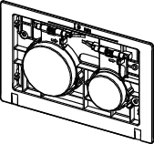 TECE Loop Modular bedieningspaneel zwart excl. front voor TECE Profil - Saniweb.nl